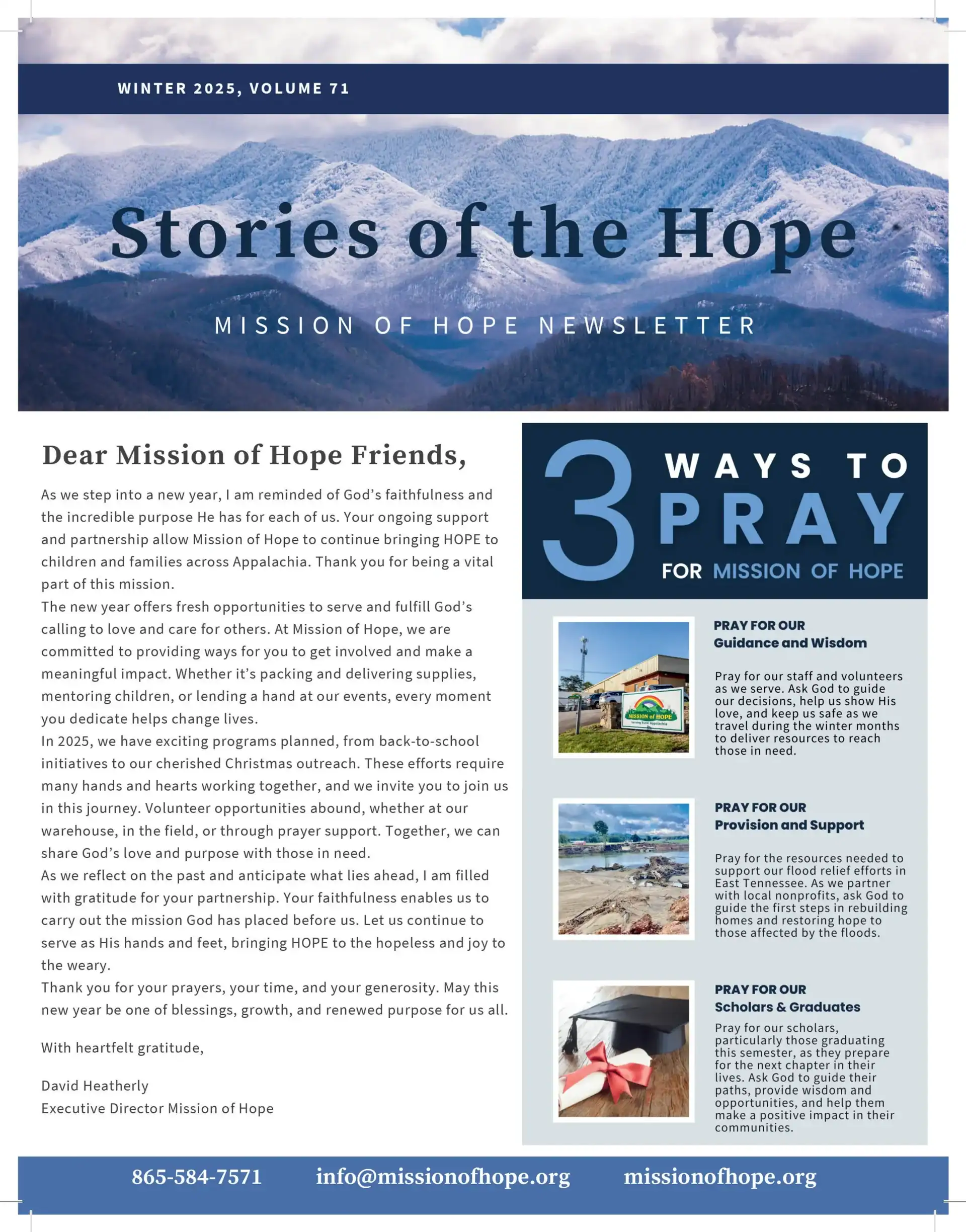 Mission of Hope Newsletter
