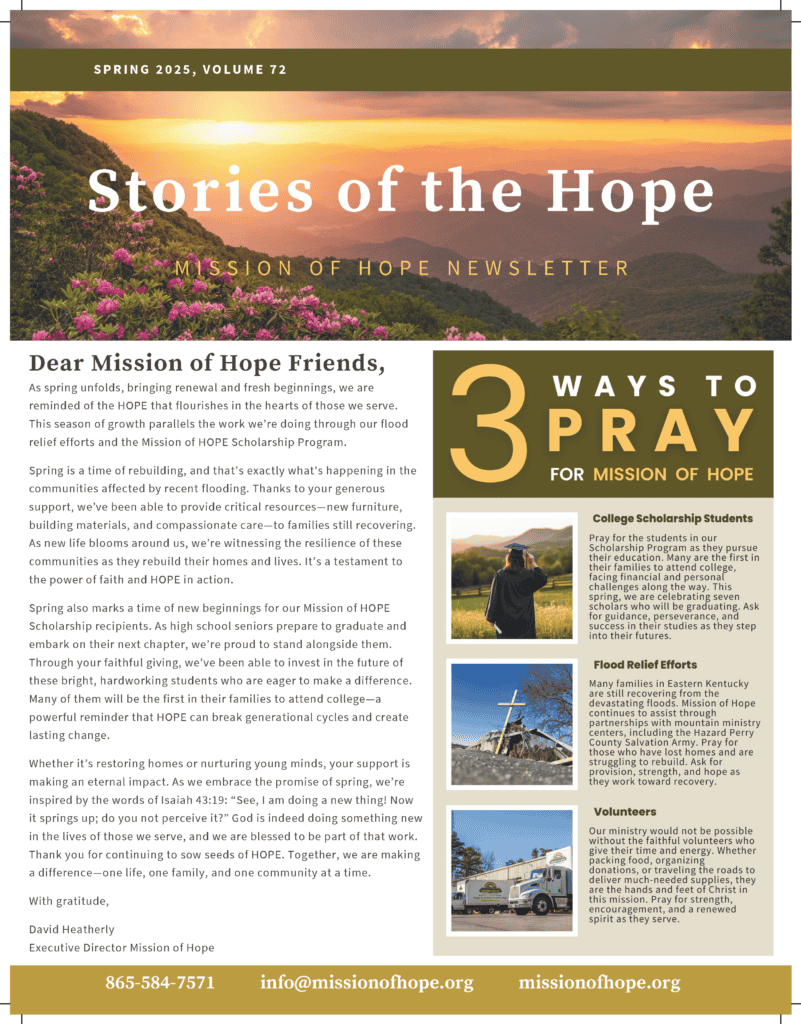 Mission of Hope Newsletter